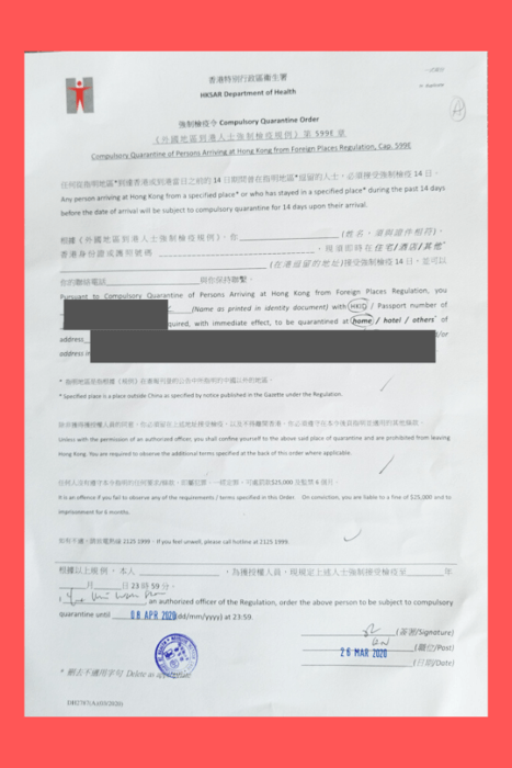Quarantined in Hong Kong – How I Ended Up in COVID-19 Quarantine ...